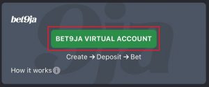 Bet9ja Virtual Account – Bet9ja Help Site